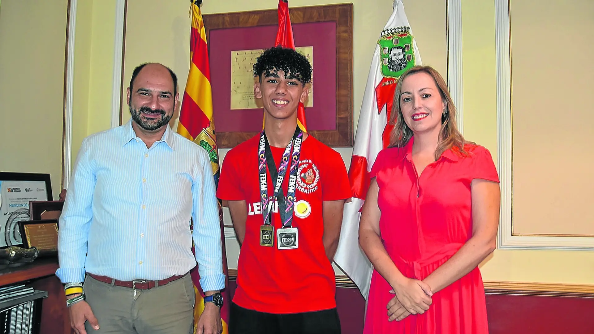 Barbastro despide a Amine antes del Mundial