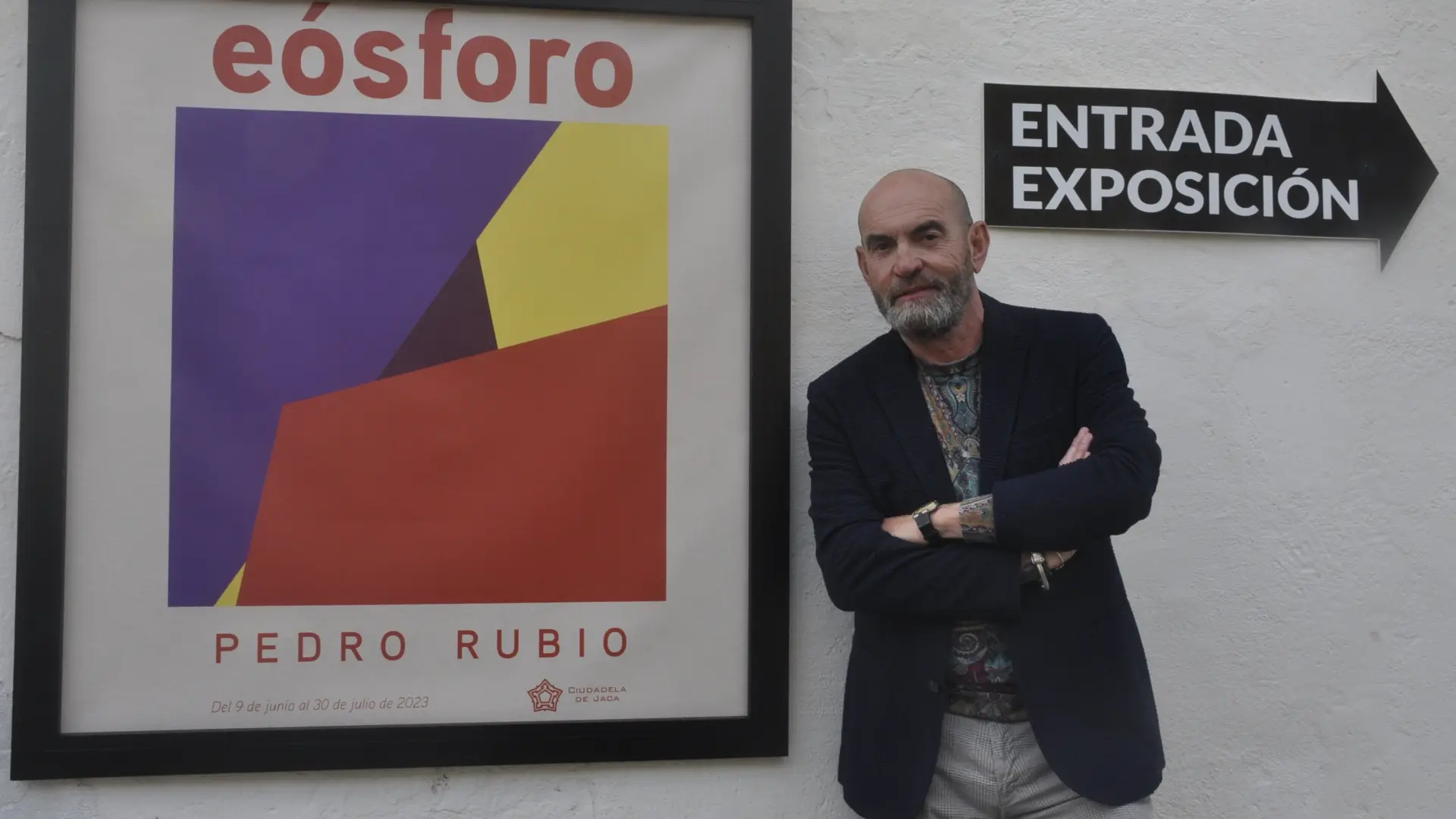 Pedro Rubio exhibe su arte abstracto en la Ciudadela de Jaca
