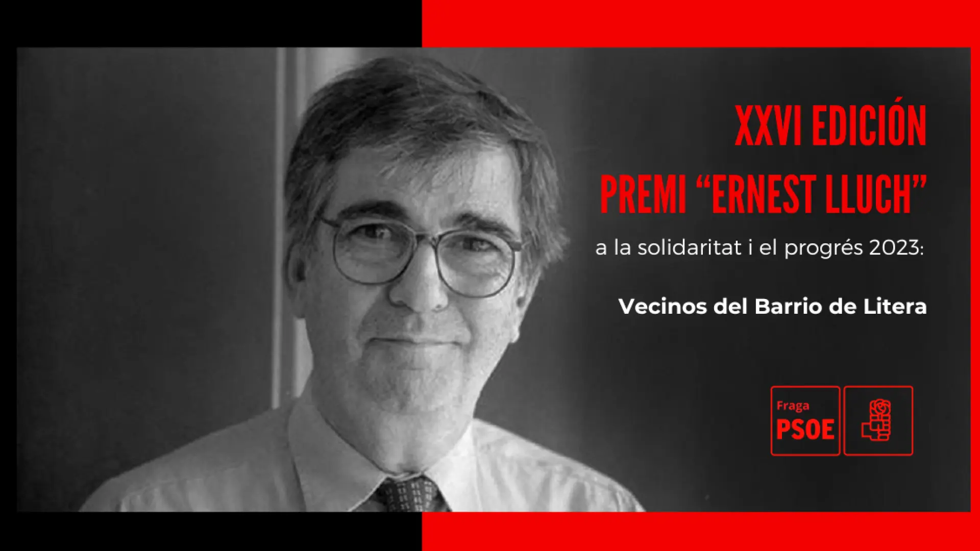 Vecinos de Fraga reciben el premio Ernest Lluch