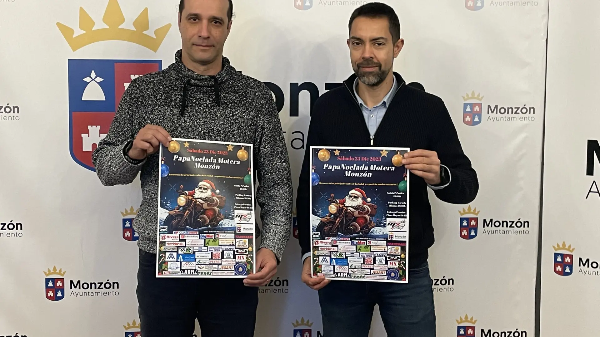 Monzón presenta la VI edición de la PapaNoelada Motera