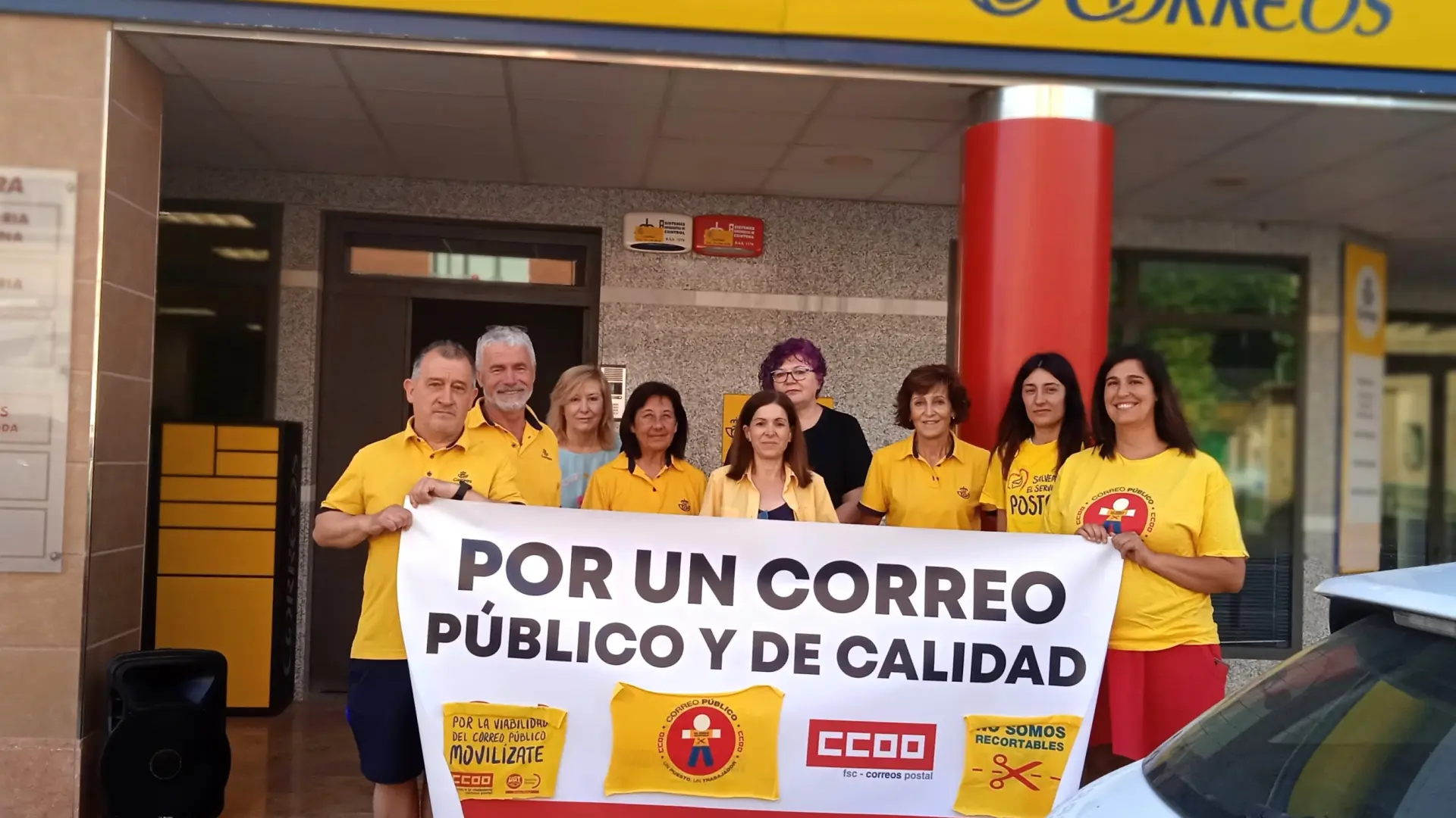 Protestas en la provincia por los recortes de personal en Correos