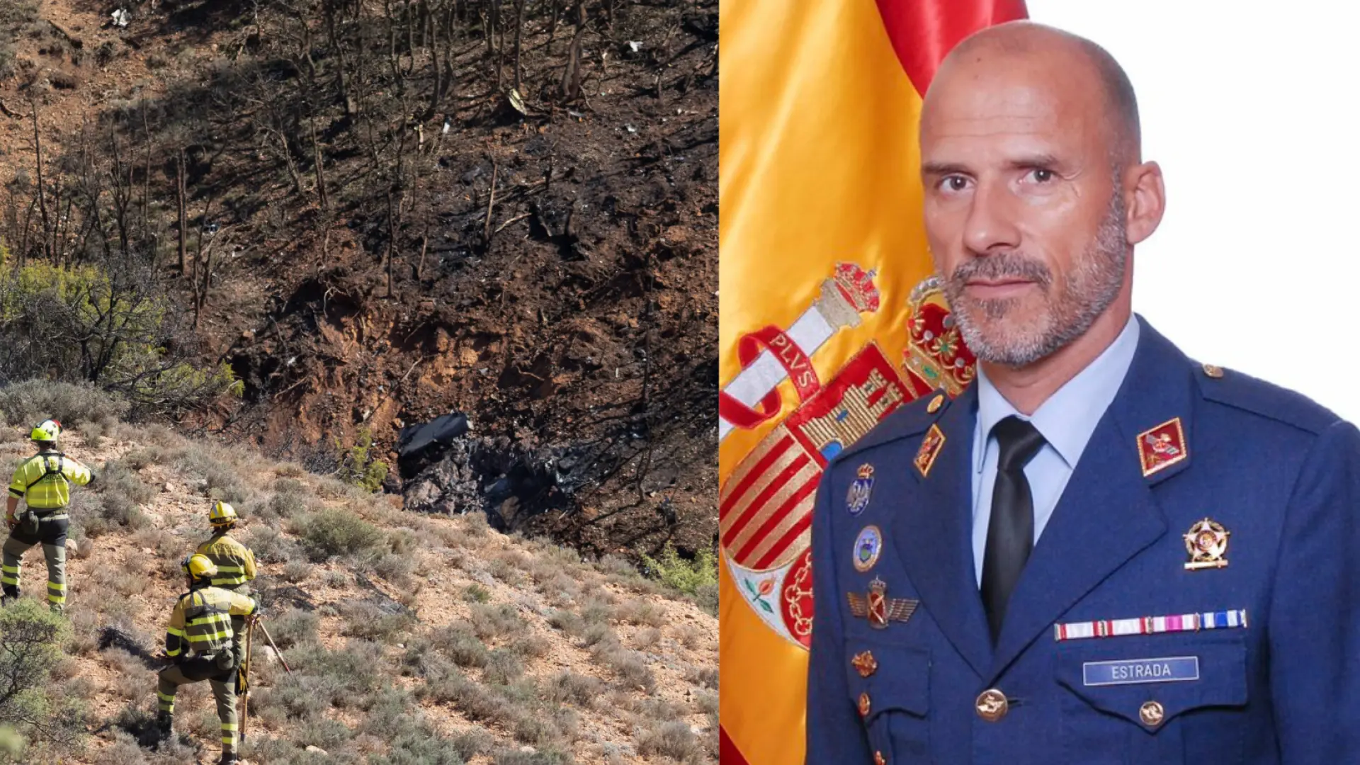 Muere el piloto de un F18 que se ha estrellado en Peralejos (Teruel)