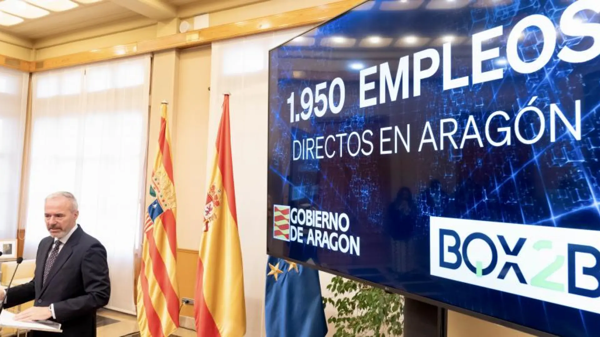 Azcón anuncia una inversión de 3.400 millones de BOX2BIT para un centro ...
