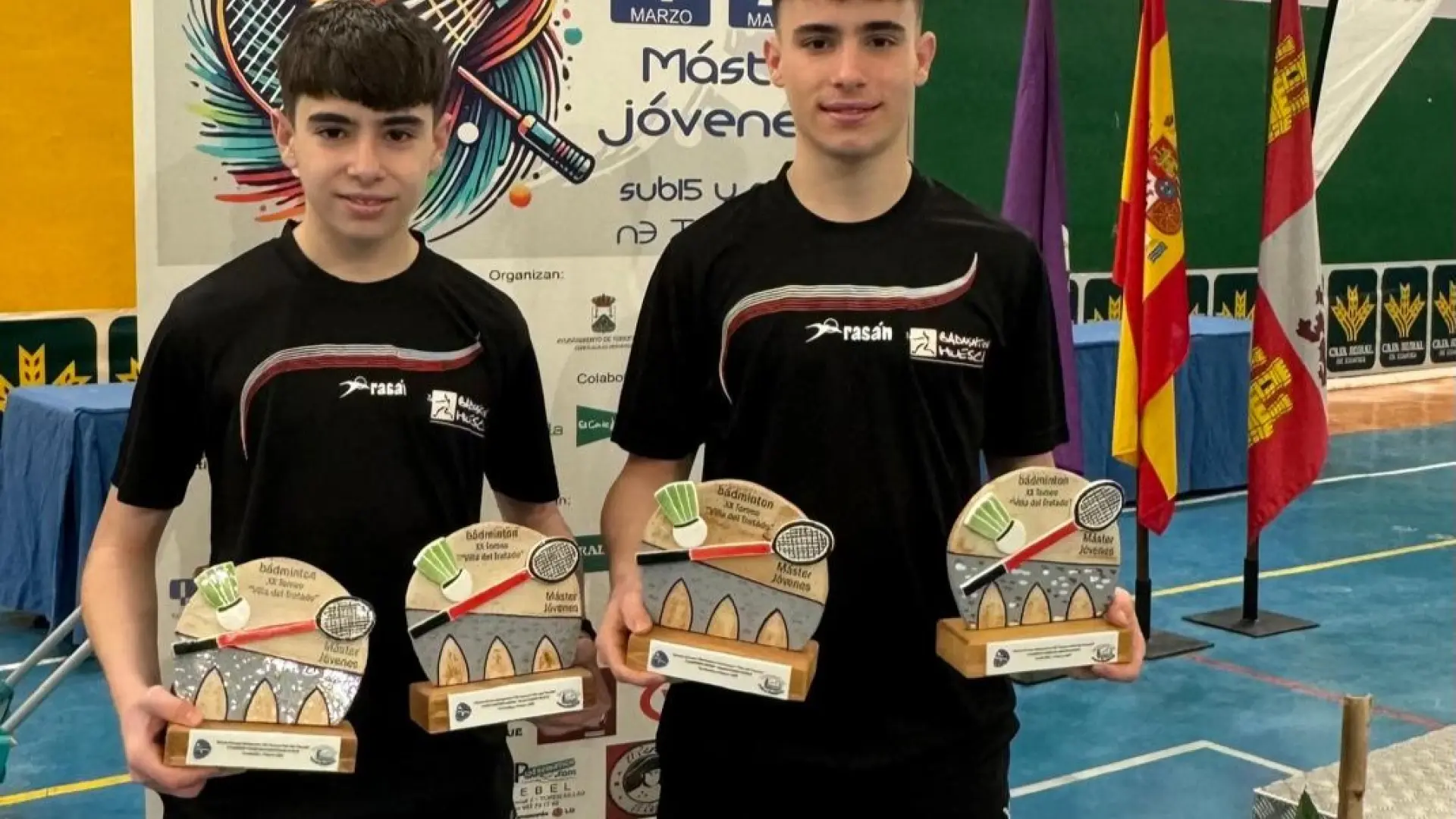 Alejandro Gállego, campeón individual y de dobles mixtos en el Máster de Tordesillas