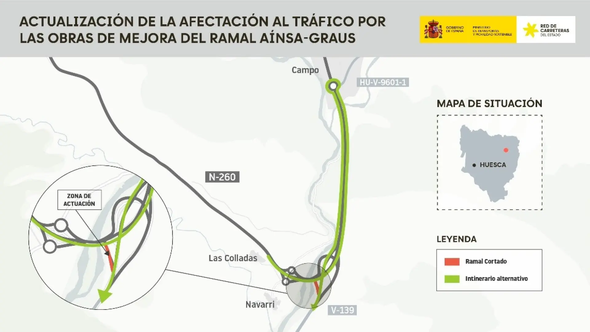 Las obras de mejora del ramal Aínsa-Graus en Foradada del Toscar comienzan el 29 de septiembre