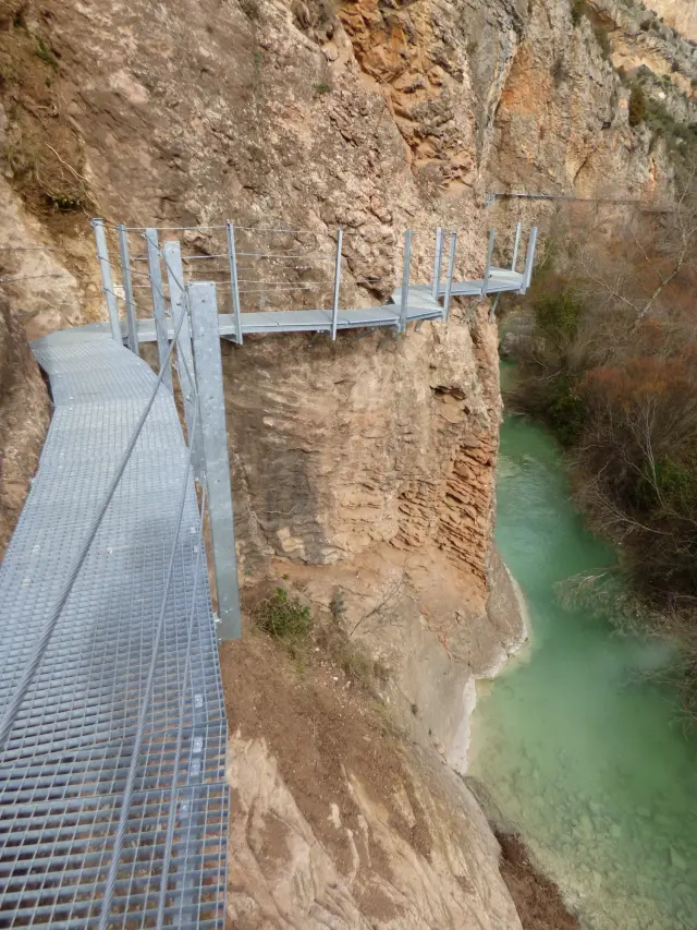 La Ruta de Pasarelas en Alquézar se consolida como atractivo turístico