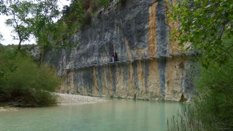 La Ruta de Pasarelas en Alquézar se consolida como atractivo turístico