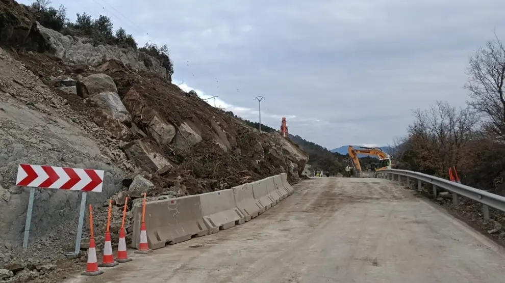 Reabierta al tráfico la A-132 tras el corte a comienzos de semana