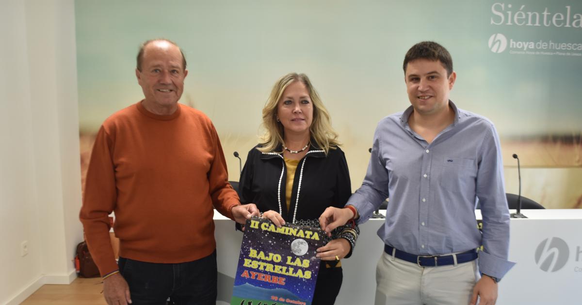 Ayerbe prepara su caminata bajo las estrellas para el 29 de octubre