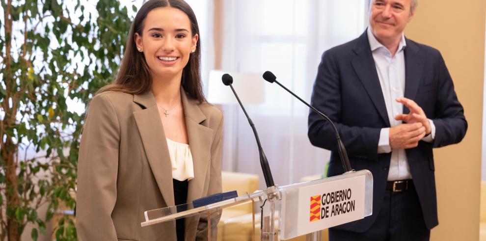 Azcón felicita a Inés Bergua por sus tres medallas europeas y la ...